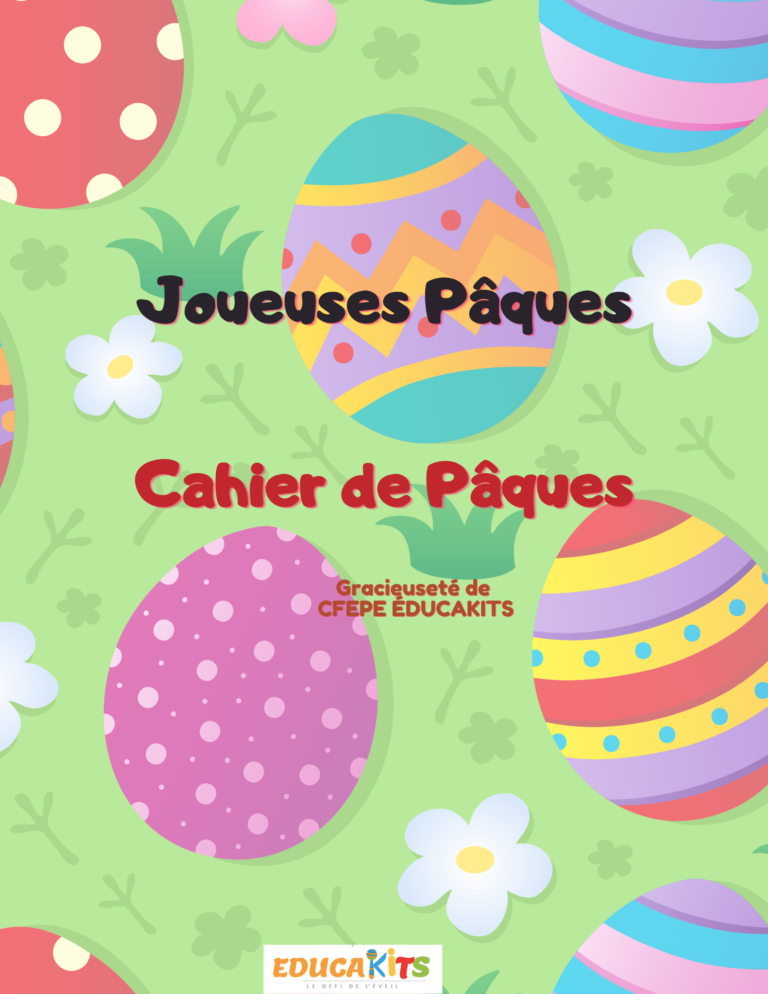 Le cahier de Pâques - Centre de Formation Éducation en Petite Enfance.